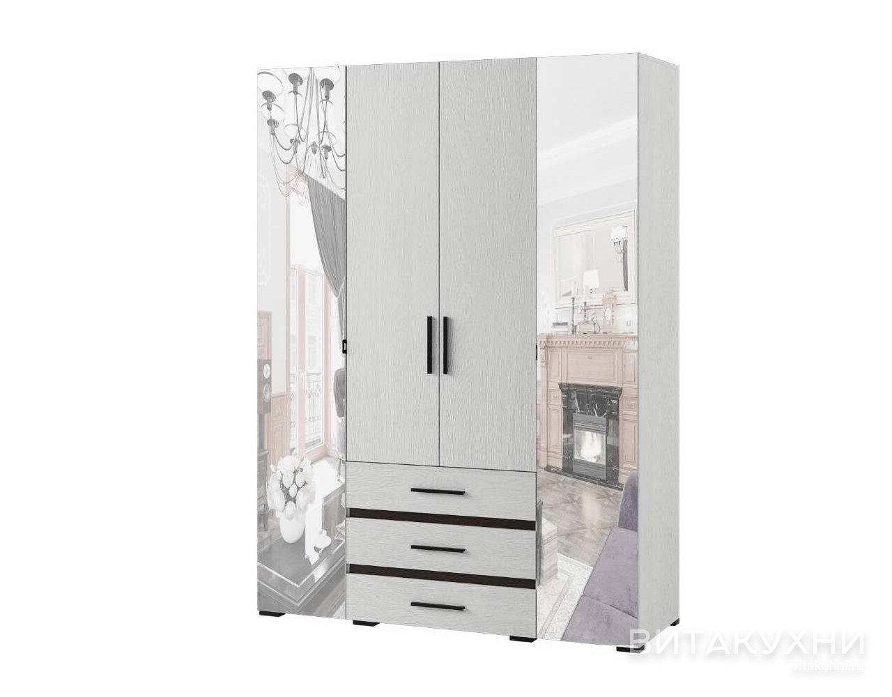 Шкаф распашной Модена-24 – 41090 ₽, доставка по Москве бесплатно, цвета ...